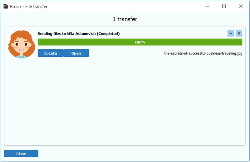 Large File Transfer with P2P Technology on a Private Network - Brosix